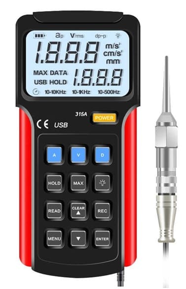 Vibrómetro 315A con Conexión USB