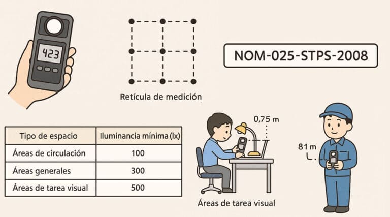 Guía para Medir la Iluminación Según la NOM-025-STPS-2008